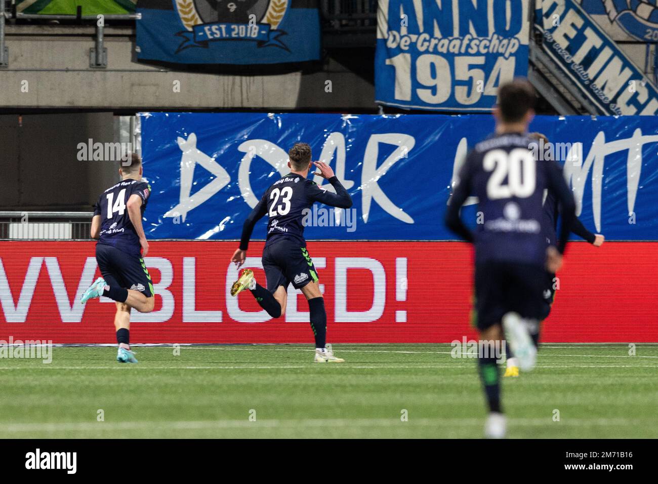 MAASTRICHT, football, 6-1-2023, stadion de Geusselt, MVV Maastricht - Graafschap, Dutch Keuken ...