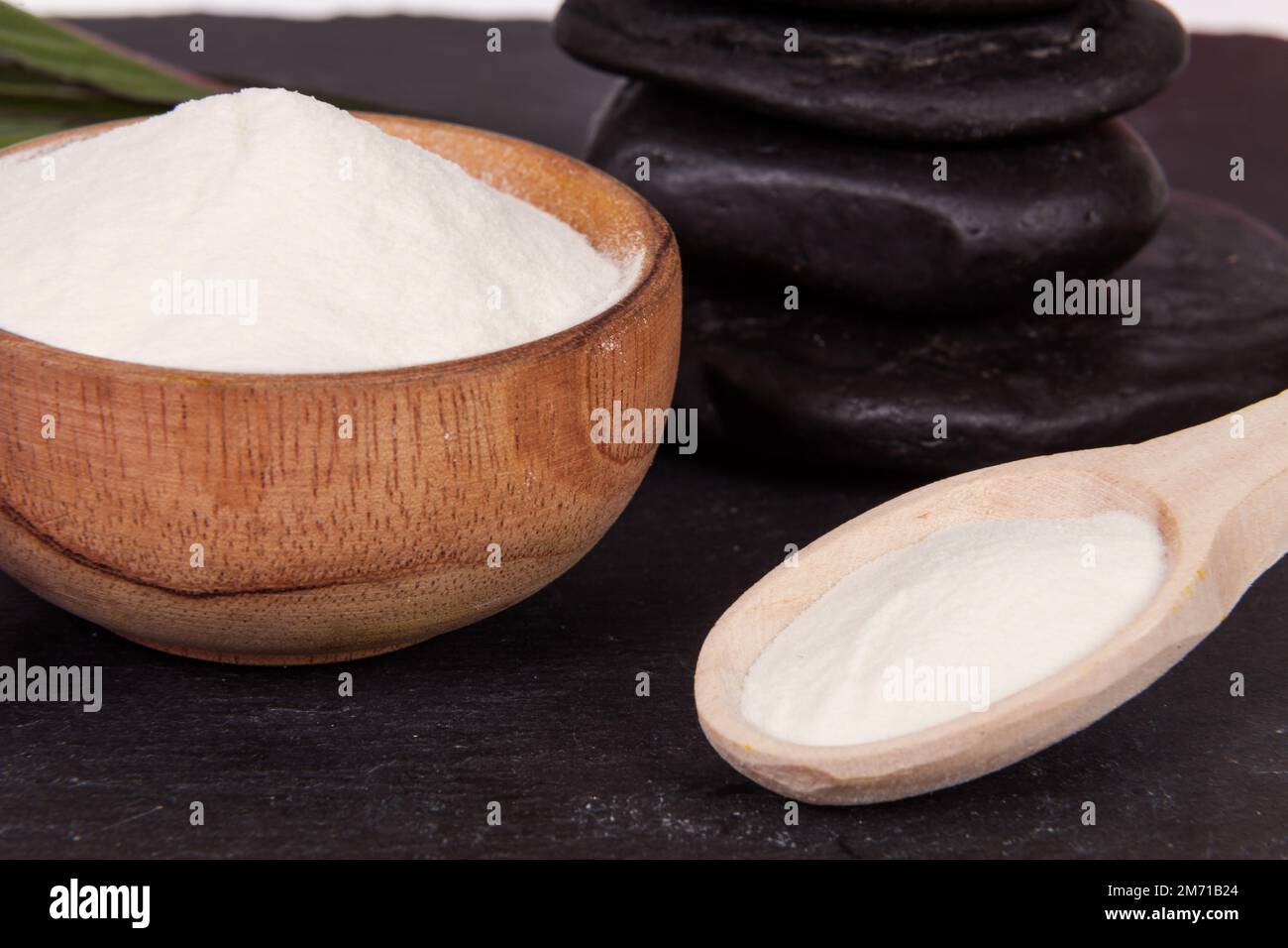 Collagen Hydrolyzed protein molecule - collagen powder Stock Photo - Alamy
