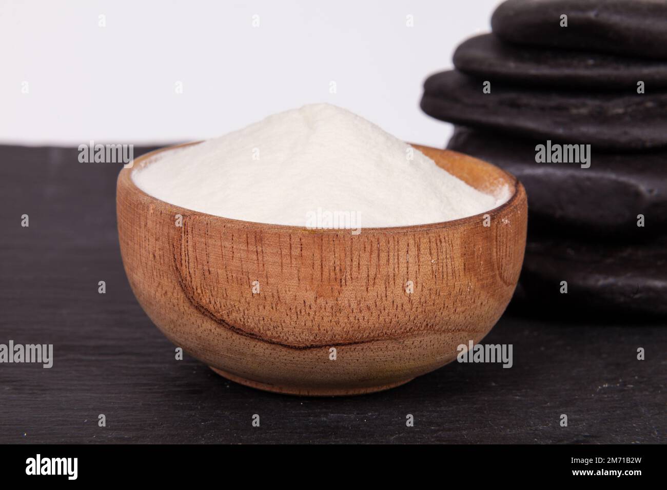 Collagen Hydrolyzed protein molecule - collagen powder Stock Photo - Alamy