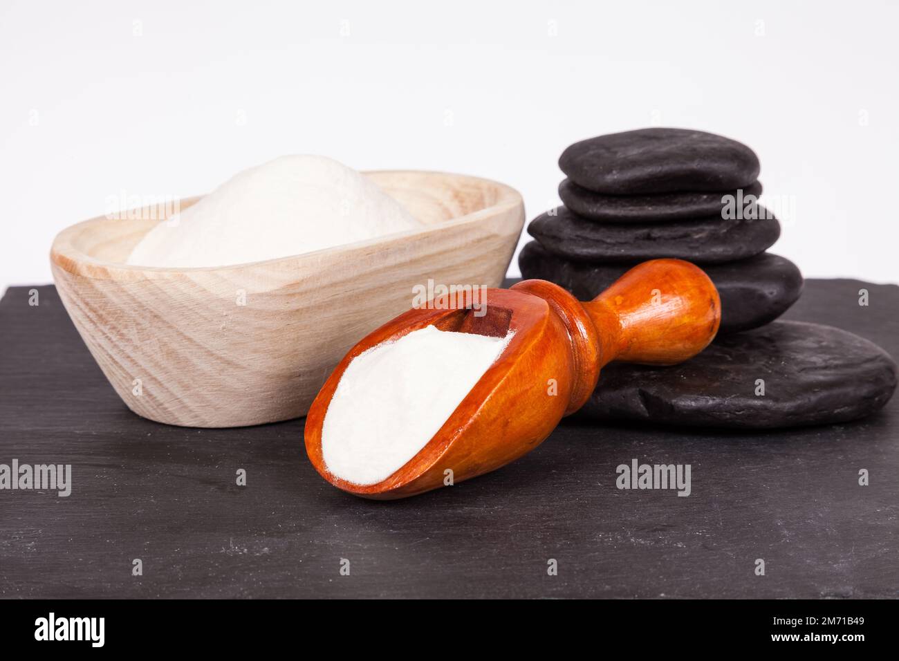 Collagen Hydrolyzed protein molecule - collagen powder Stock Photo - Alamy