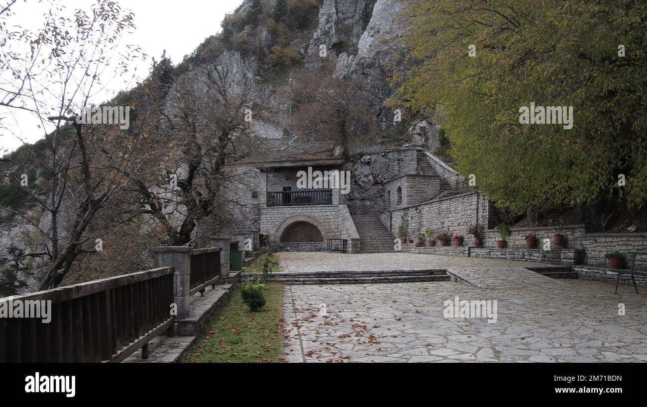 Monastery of Pelekiti at Agrafa mountains, Karditsa, Thessaly, Greece ...