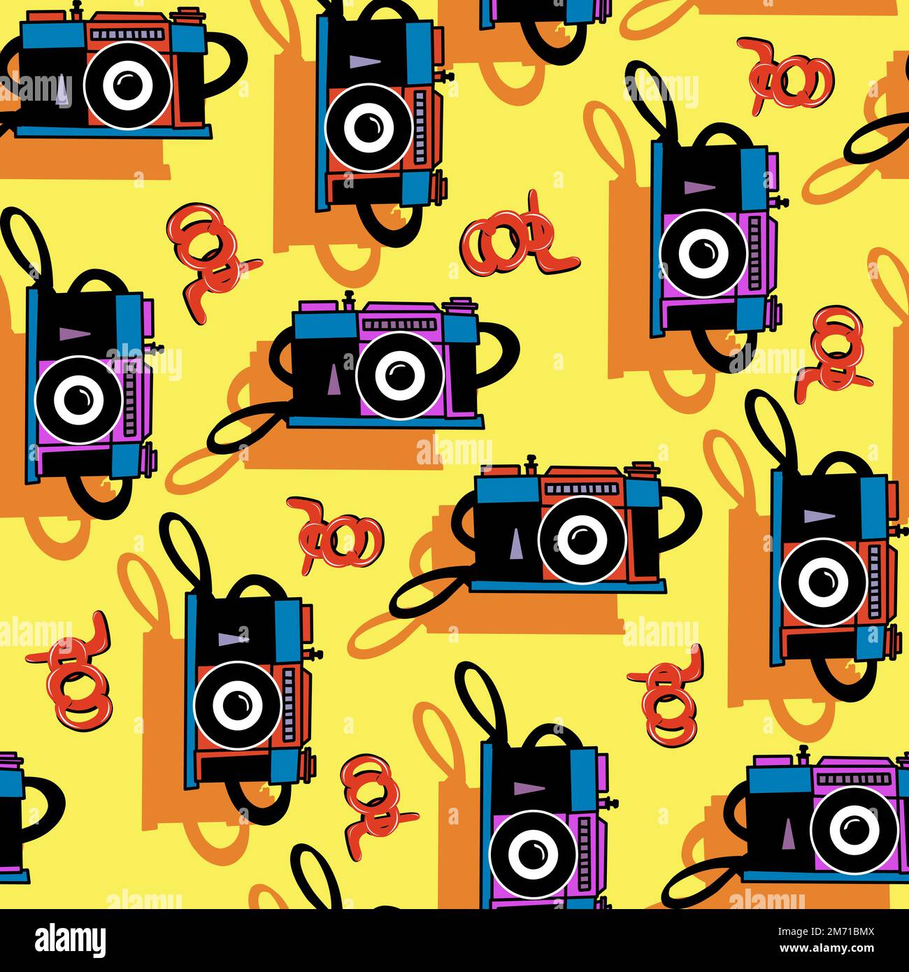 Seamless pattern in the style of y2k Creative. Print in the style of ...