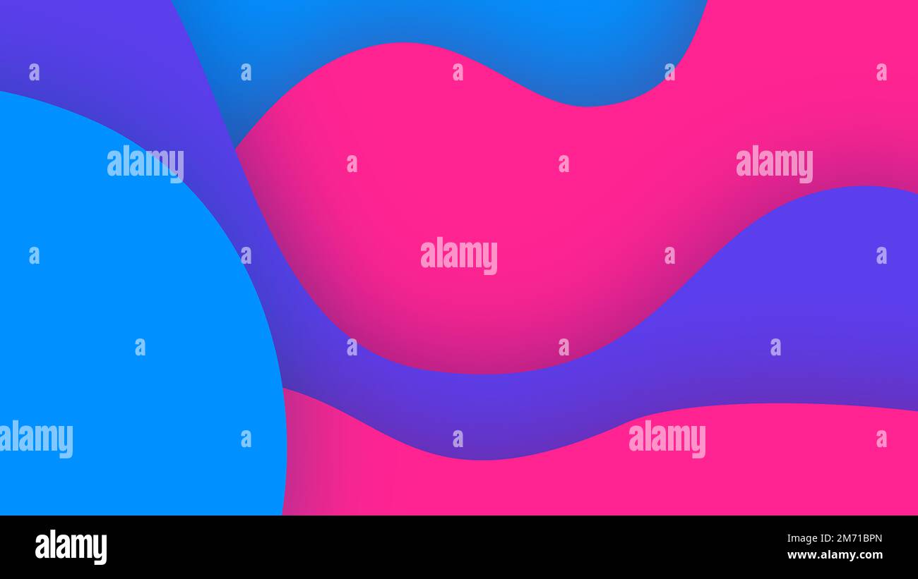 Colorful wavy paper cut shapes abstract background. Design layout for ...