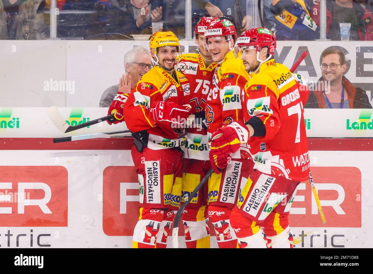 06.01.2023, Biel/Bienne, Tissot Arena, NL: EHC Biel-Bienne - EHC Kloten ...