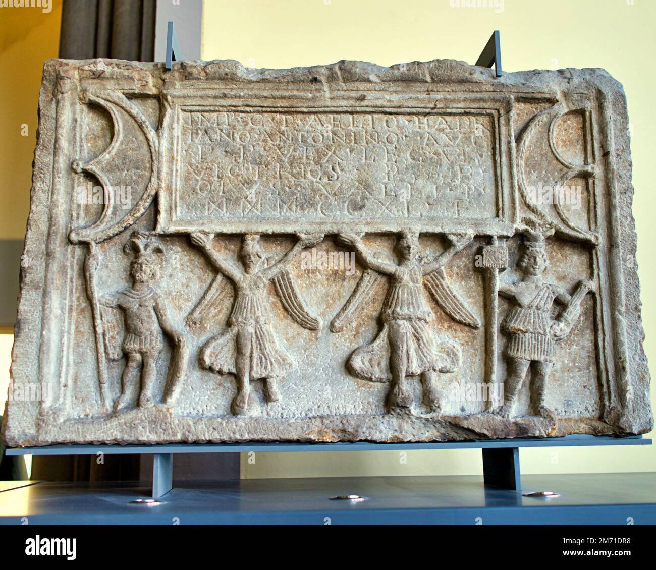 Roman distance slab of the Sixth Legion THE HUNTERIAN, The Antonine ...