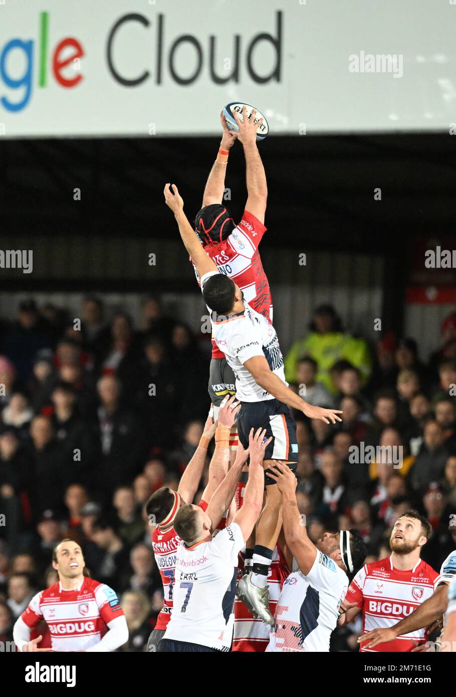 Kingsholm Stadium, Gloucester, Gloucestershire, UK. 6th Jan, 2023 ...