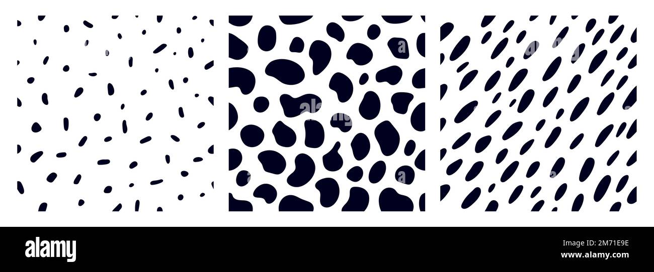 Set of animal pattern for textile design. Seamless pattern of dalmatian ...