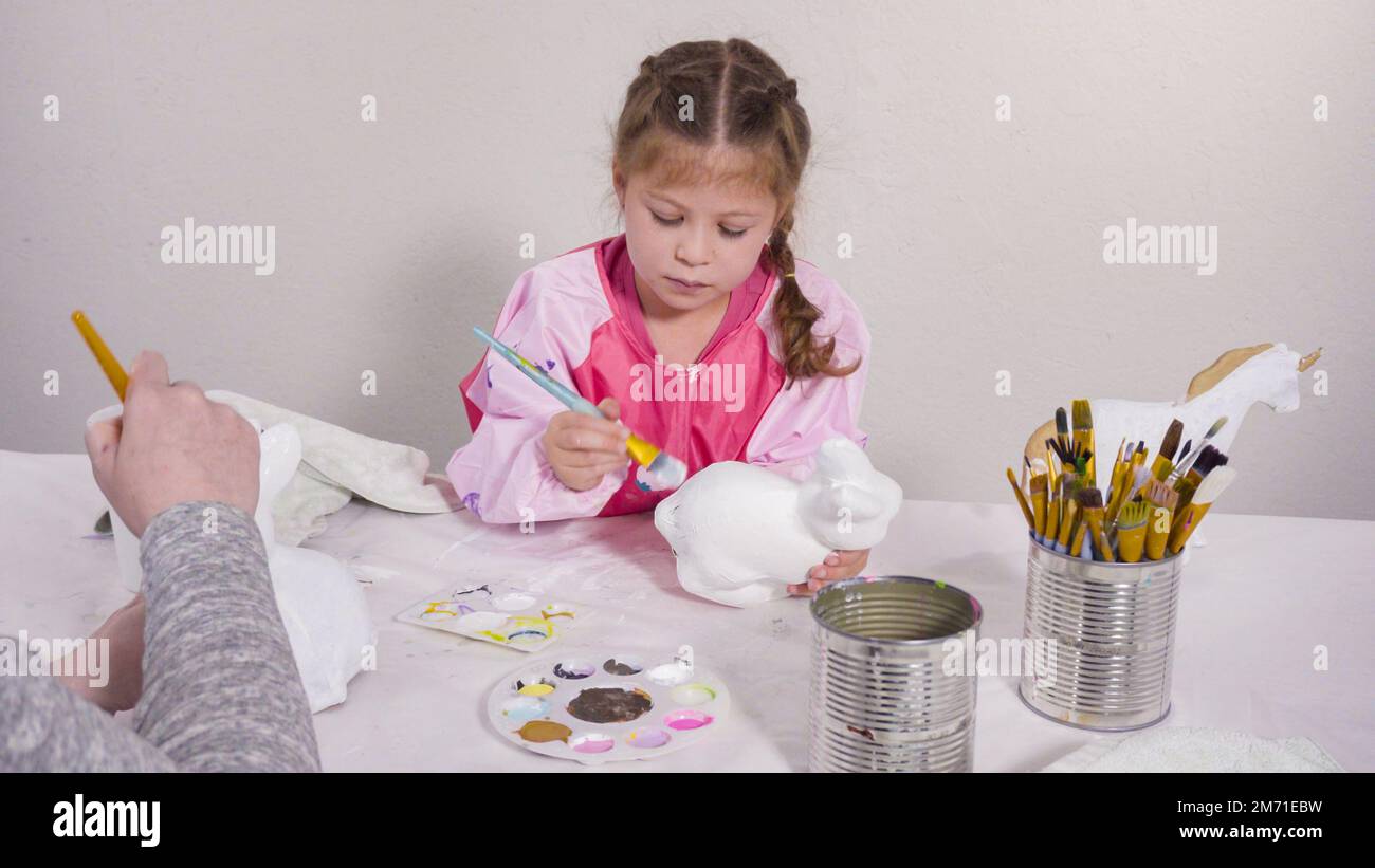 Kids craft project Stock Photo - Alamy