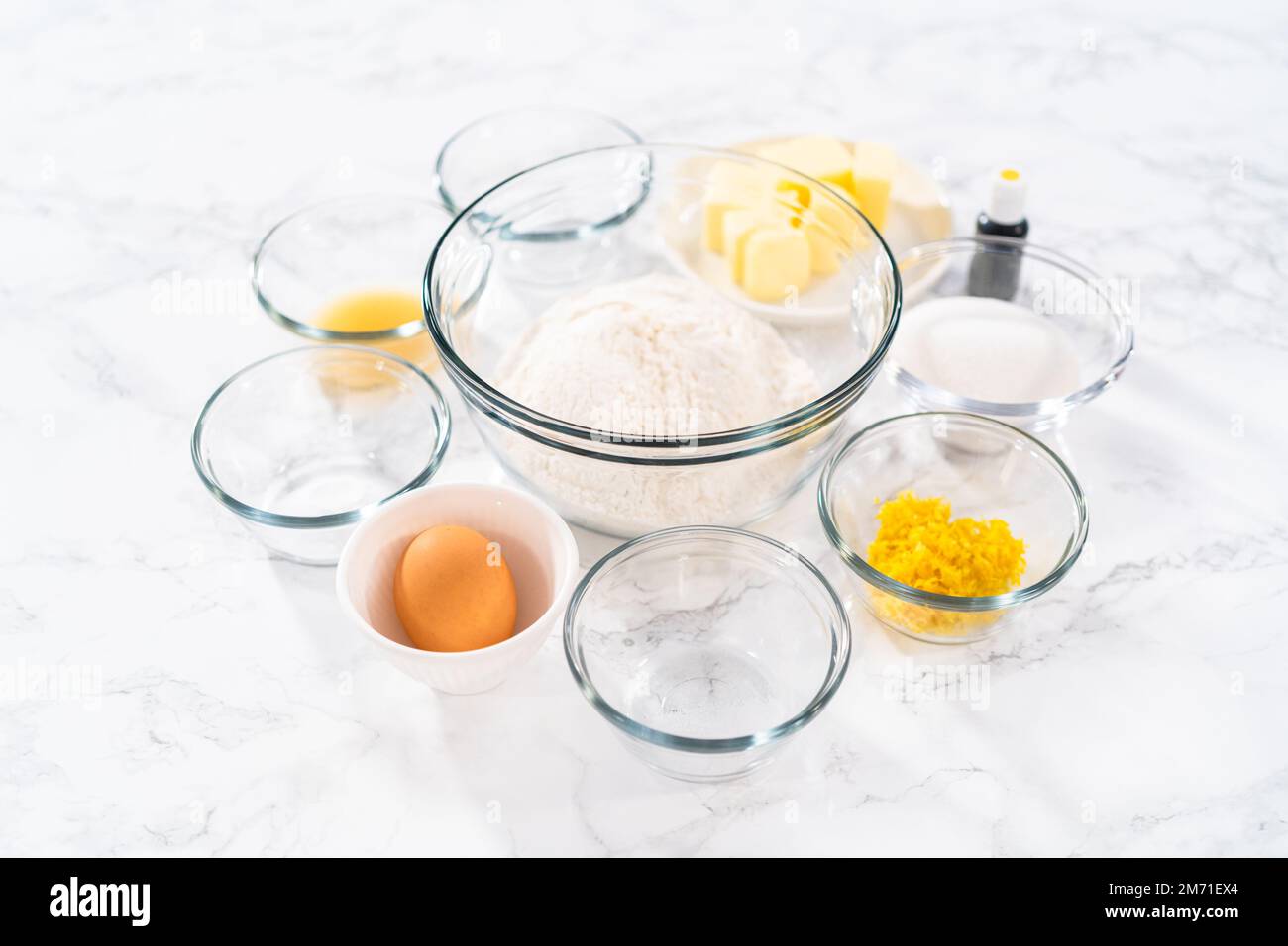 Lemon Cookies with White Chocolate Stock Photo - Alamy