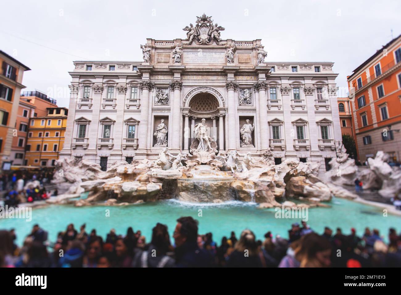 The Trevi Fountain (in Italian: Fontana di Trevi), a fountain in the ...