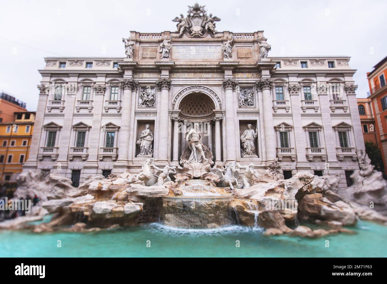 The Trevi Fountain (in Italian: Fontana di Trevi), a fountain in the ...