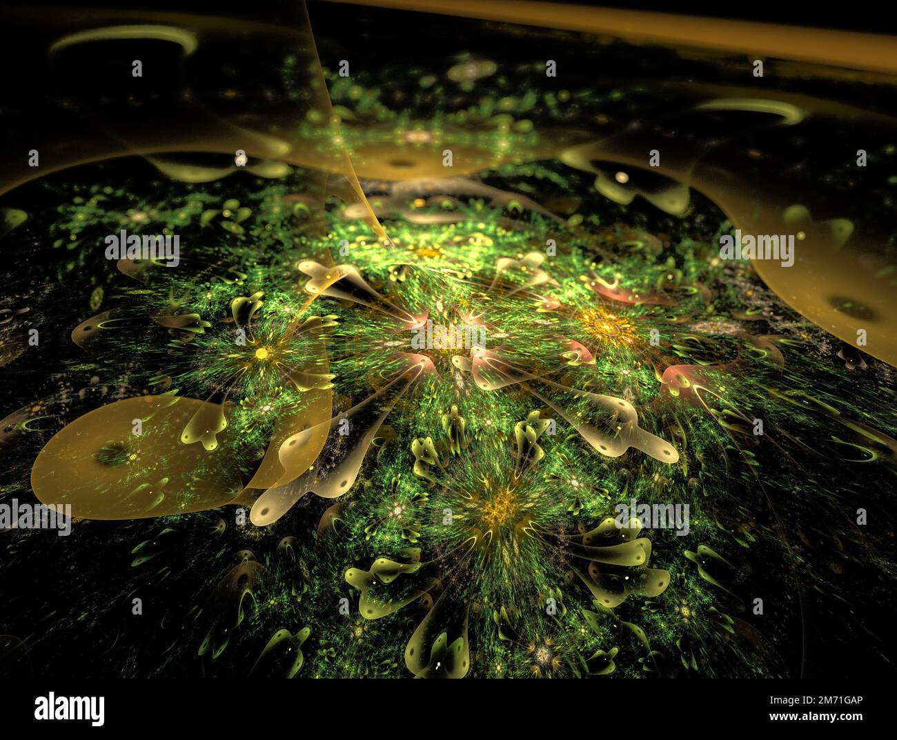 Imaginatory lush fractal texture image abstract background Stock Photo ...