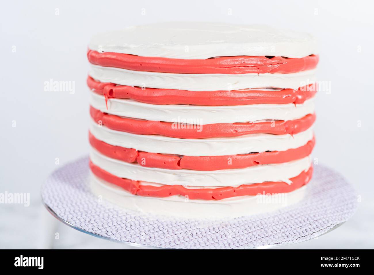 4th of July chocolate cake Stock Photo - Alamy