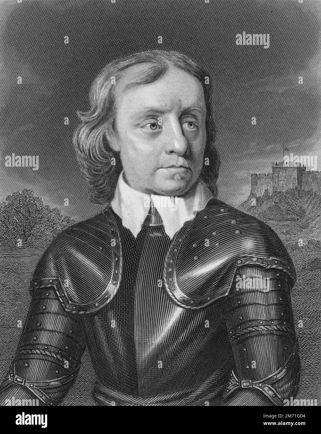 Portrait of oliver cromwell Black and White Stock Photos & Images - Alamy