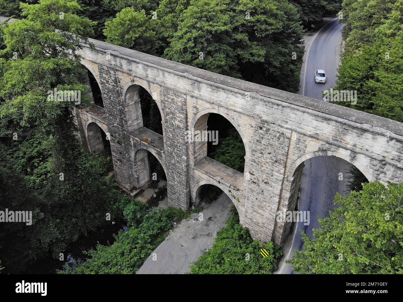 Located in Istanbul, Turkey, the Pasadere Aqueduct was built by Mimar Sinan in the 16th century ...