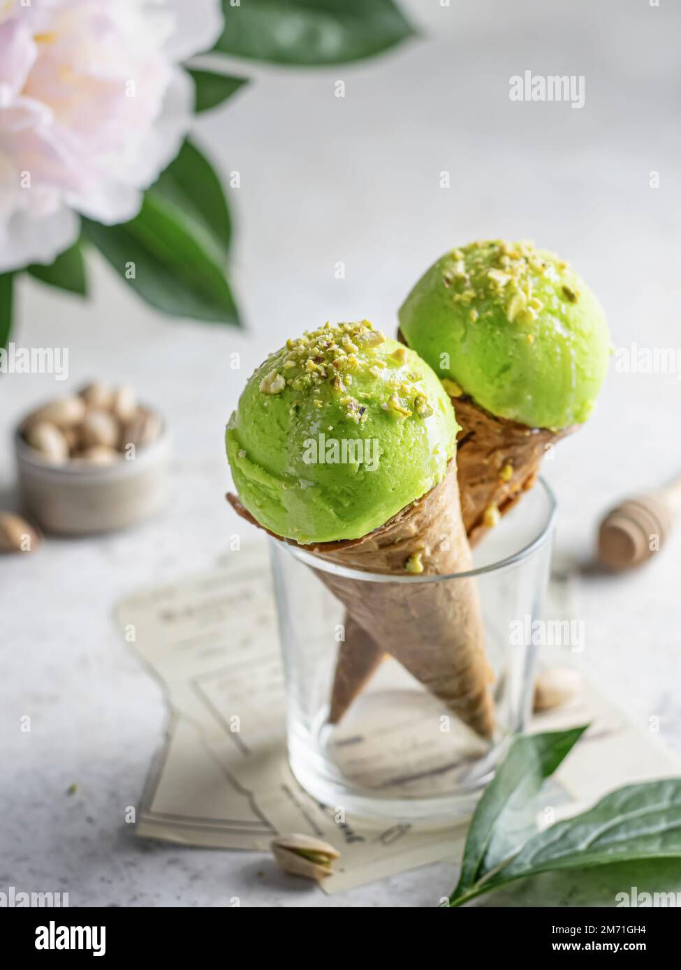 Pistachio Ice Cream Cone Pistachio Ice Cream Recipe | Epicurious
