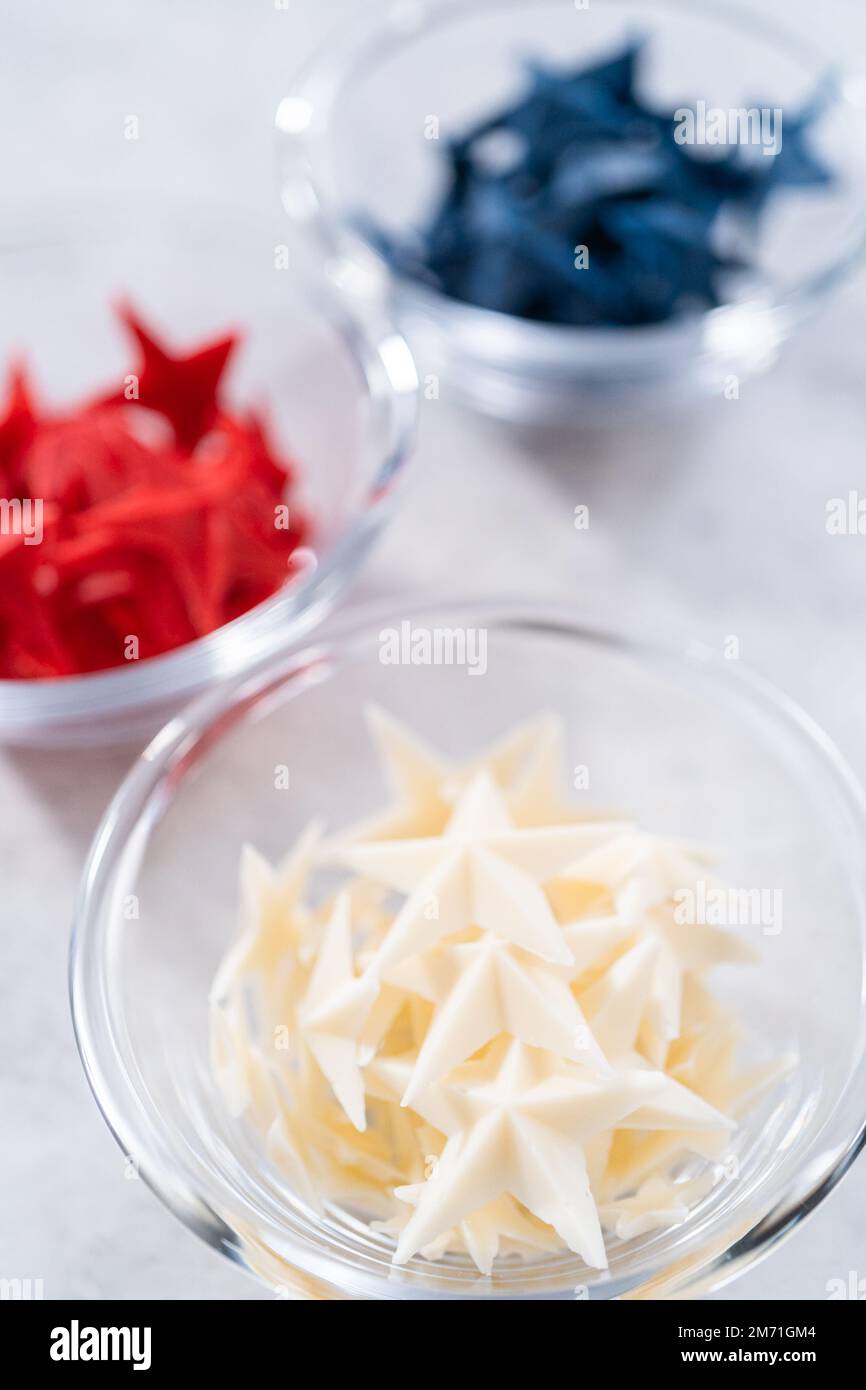 Star shaped chocolates Stock Photo - Alamy