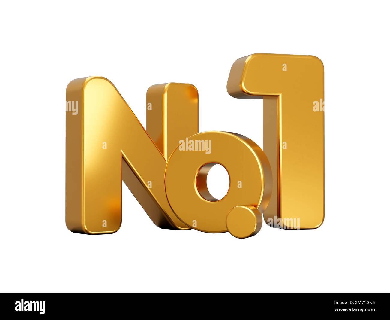 A 3d illustration of No 1 symbol isolated on white background Stock ...