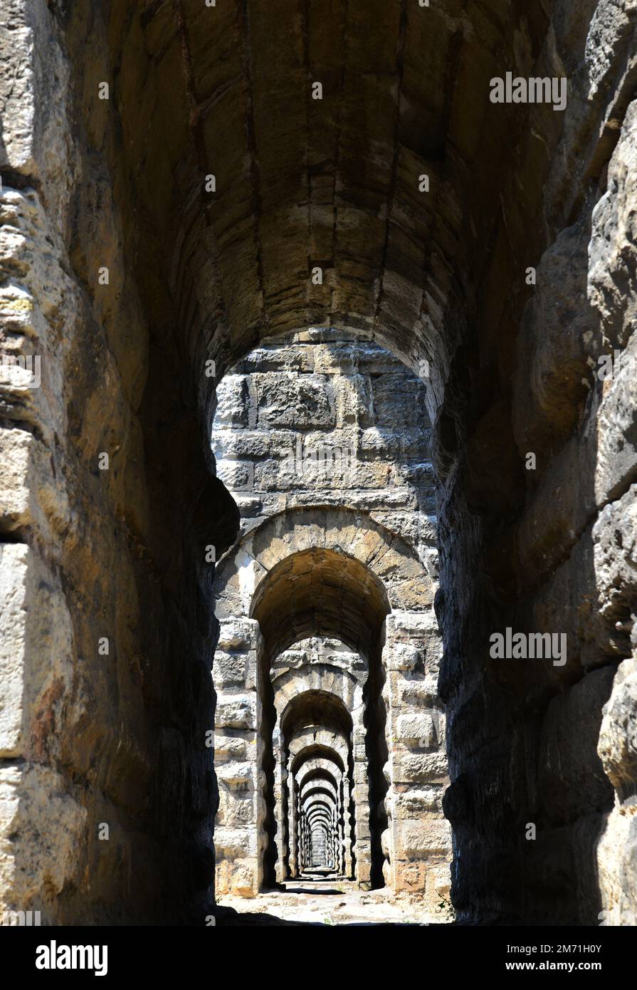 Located in Istanbul, Turkey, the Egri Aqueduct was built by Mimar Sinan ...