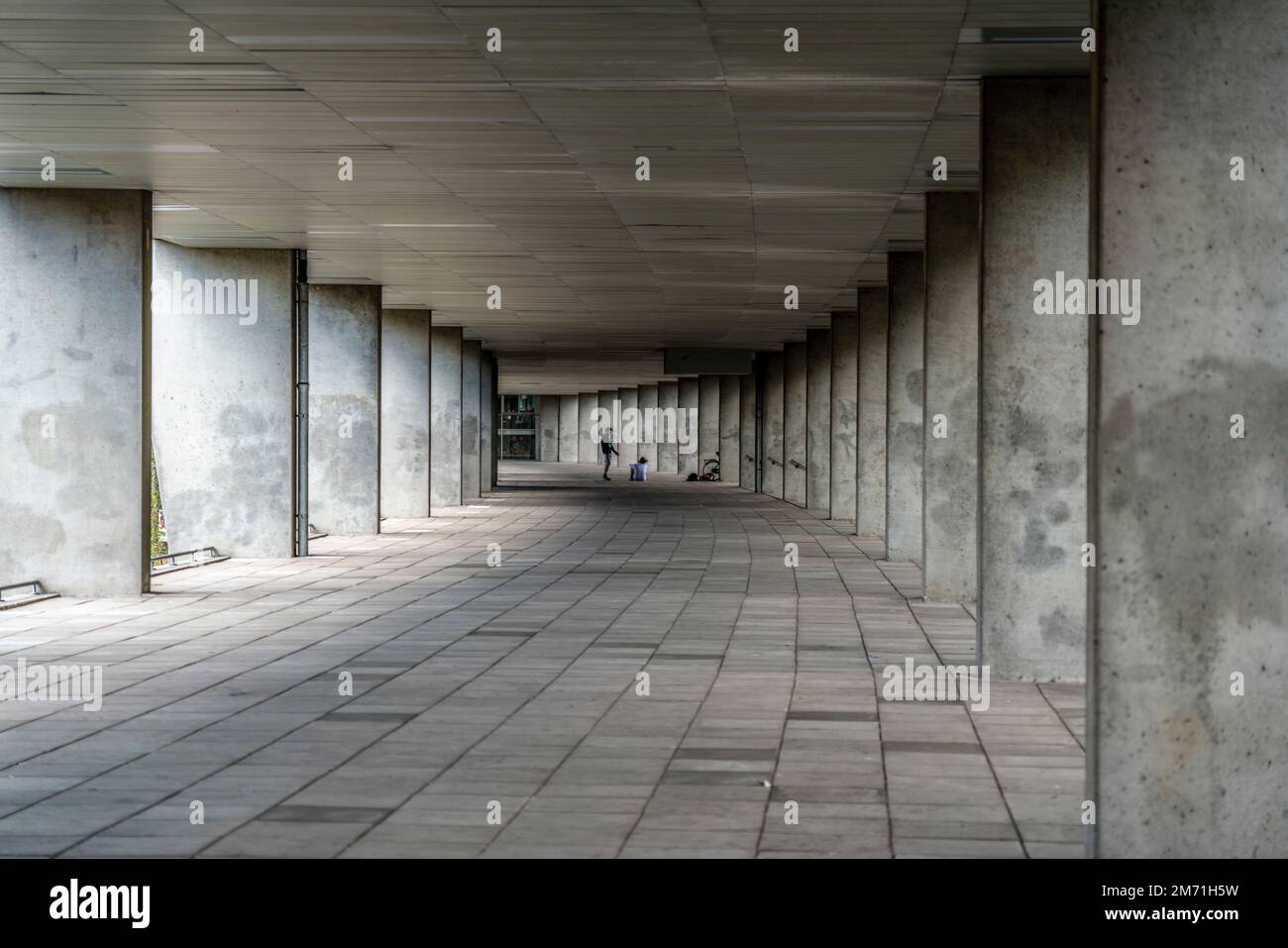 Colonnade under the Dutch Institute of Architecture, at Het Nieuwe ...