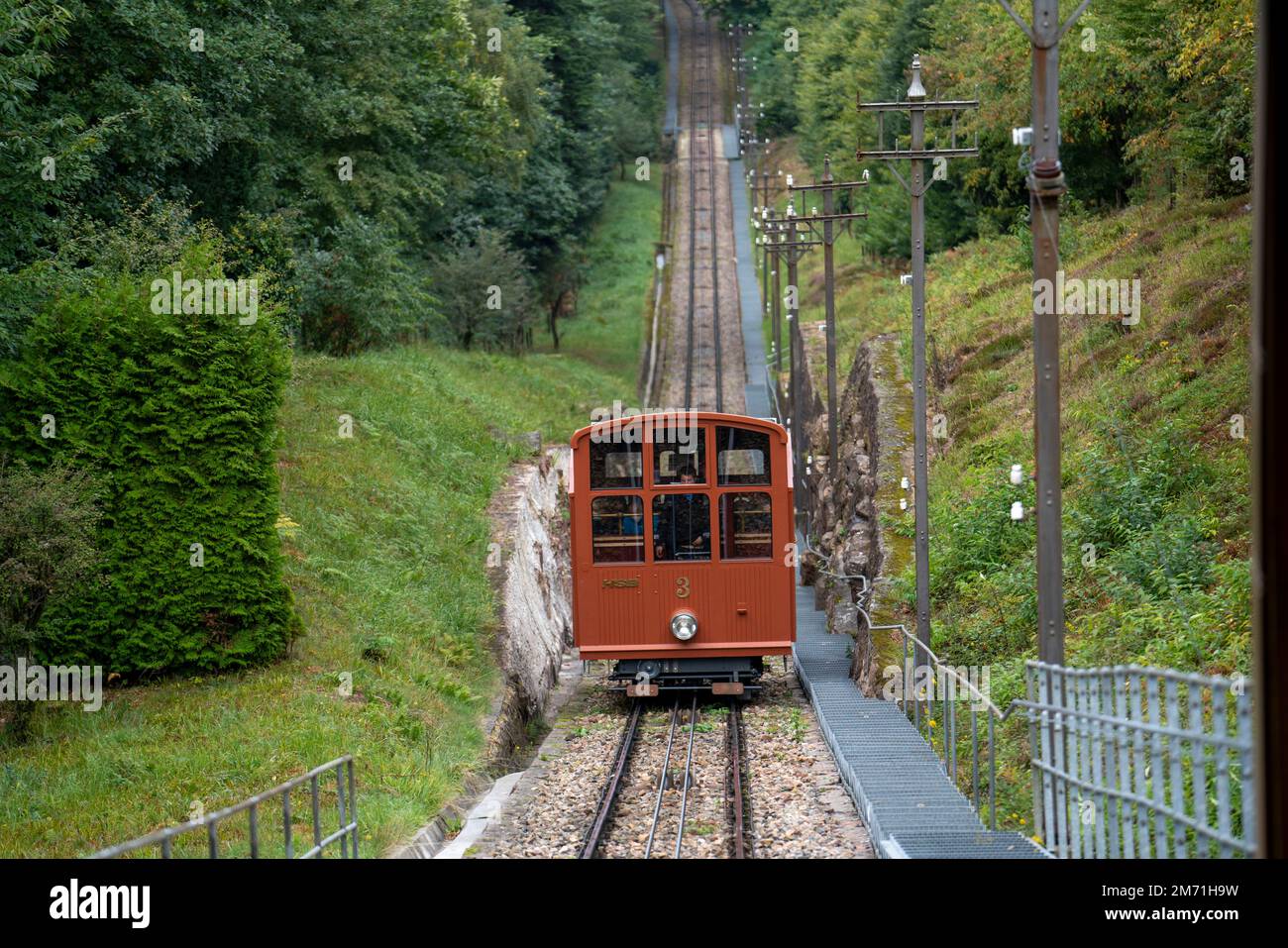 Konigstuhlbahn of heidelberg mountain railway hi-res stock photography ...