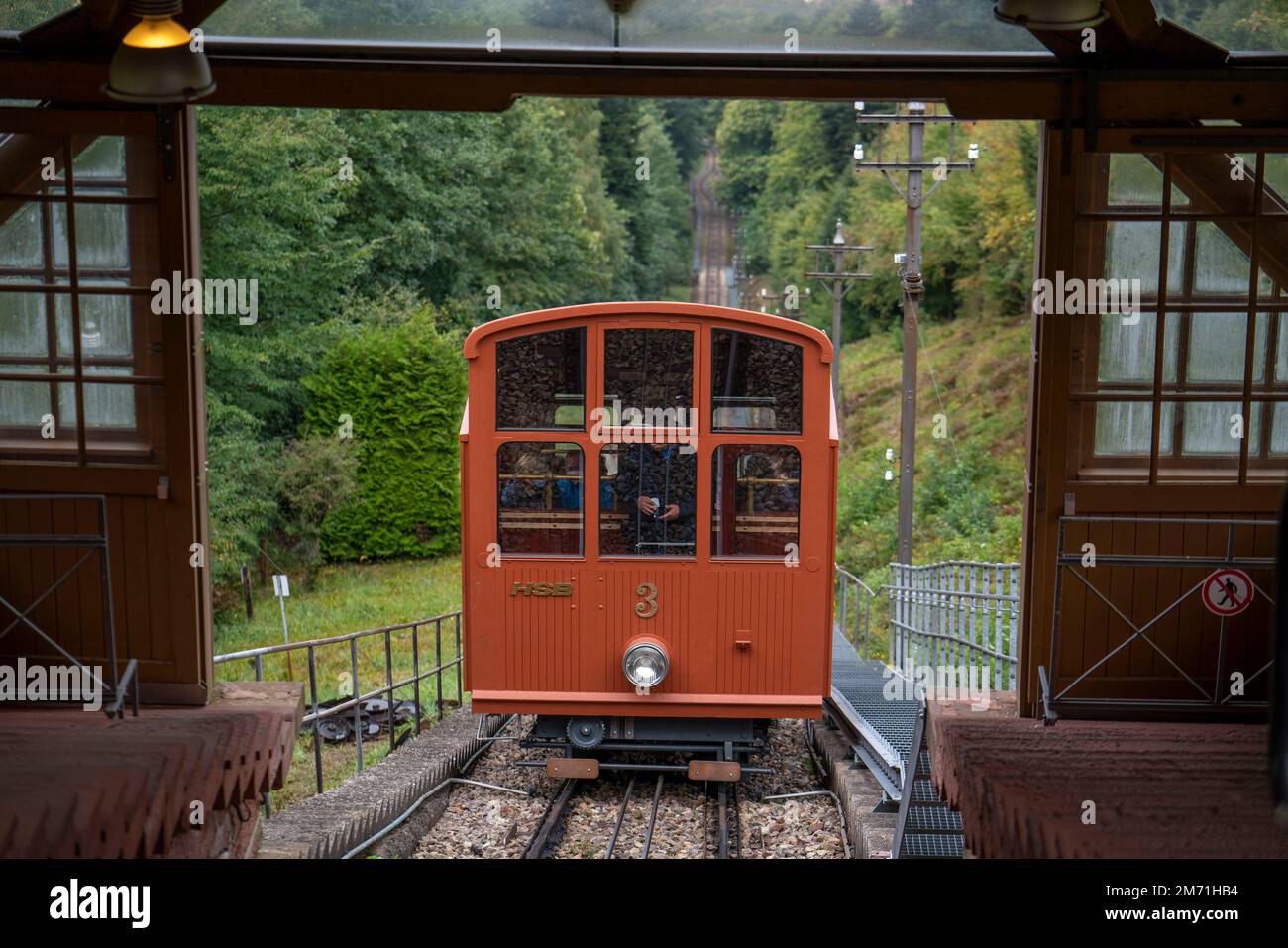 Konigstuhlbahn of heidelberg mountain railway hi-res stock photography ...