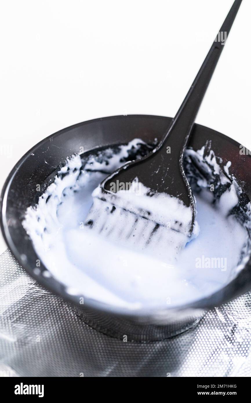 Hair dye color set Stock Photo - Alamy