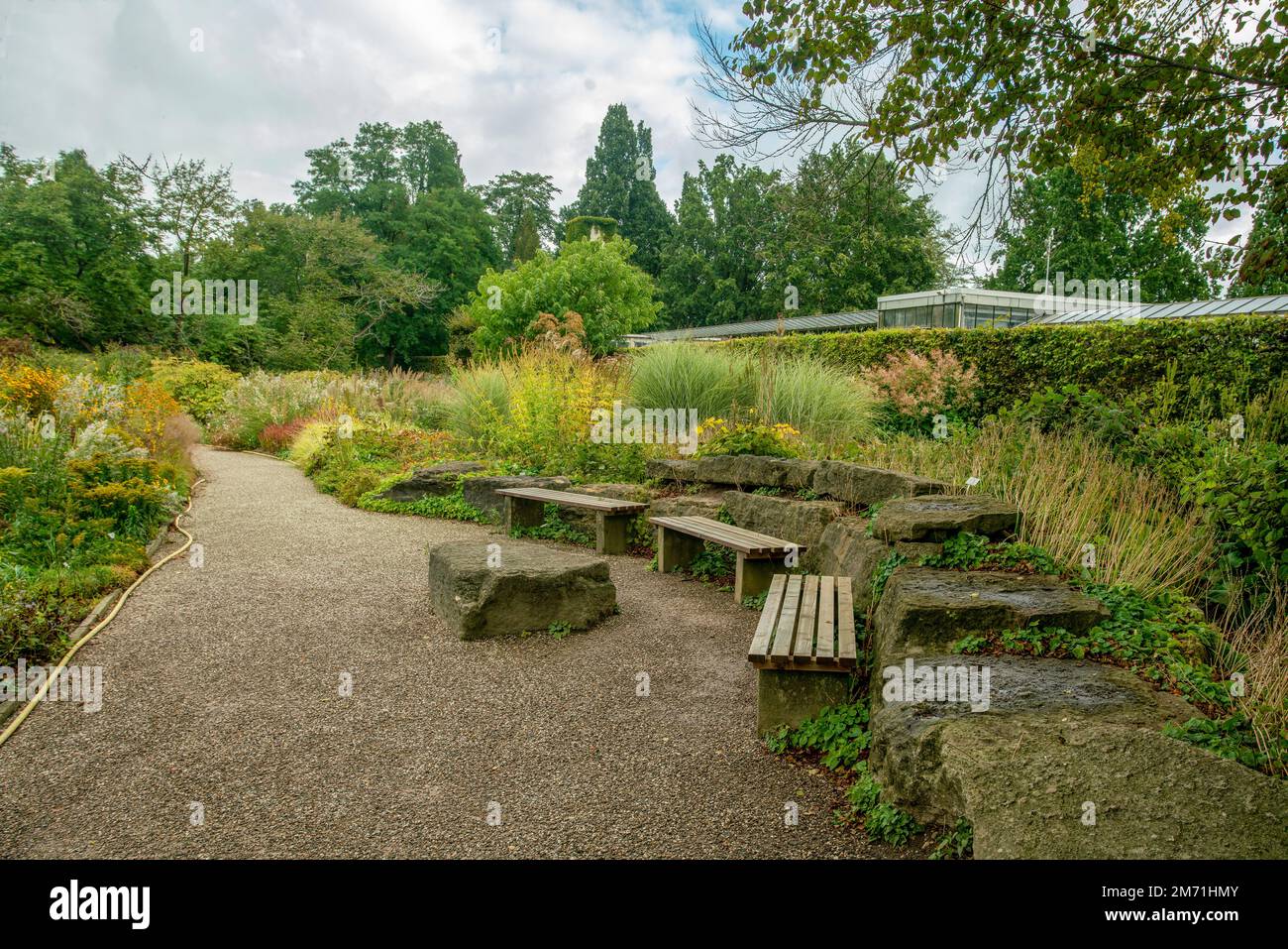 Garden path and place fore rest (benches and stone-table for lunch) in ...
