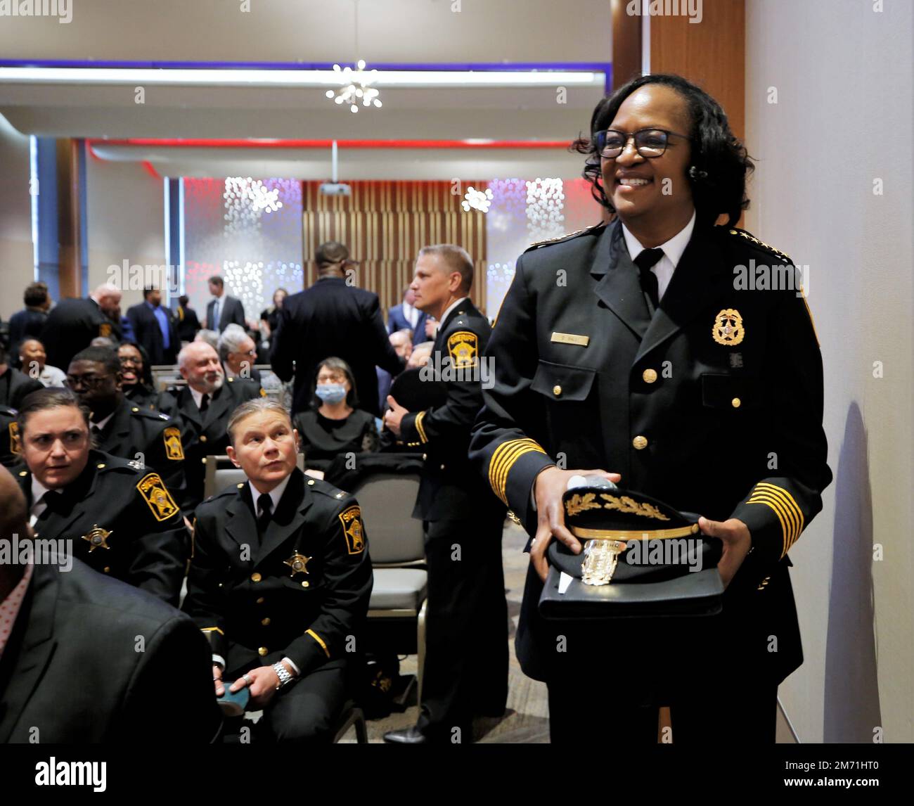 Milwaukee, Wisconsin, USA. 6th Jan, 2023. DR. DENITA R. BALL (right ...