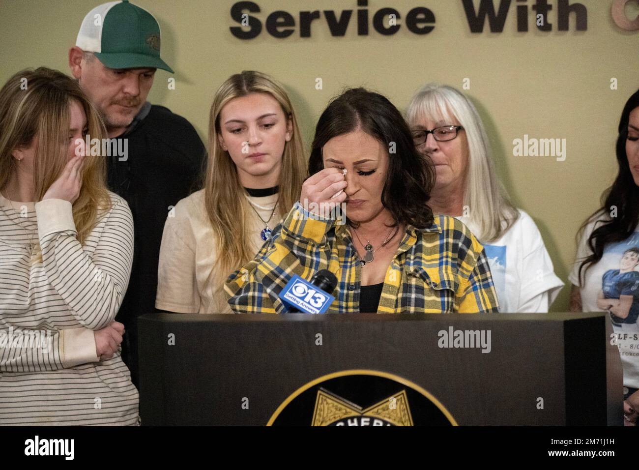Sacramento, CA, USA. 6th Jan, 2023. Crystal Shearer, parent of Corey ...
