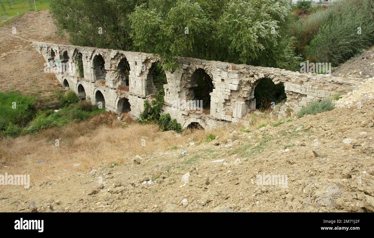 Ali Pasha Aqueduct, located in Istanbul, Turkey, was built during the ...