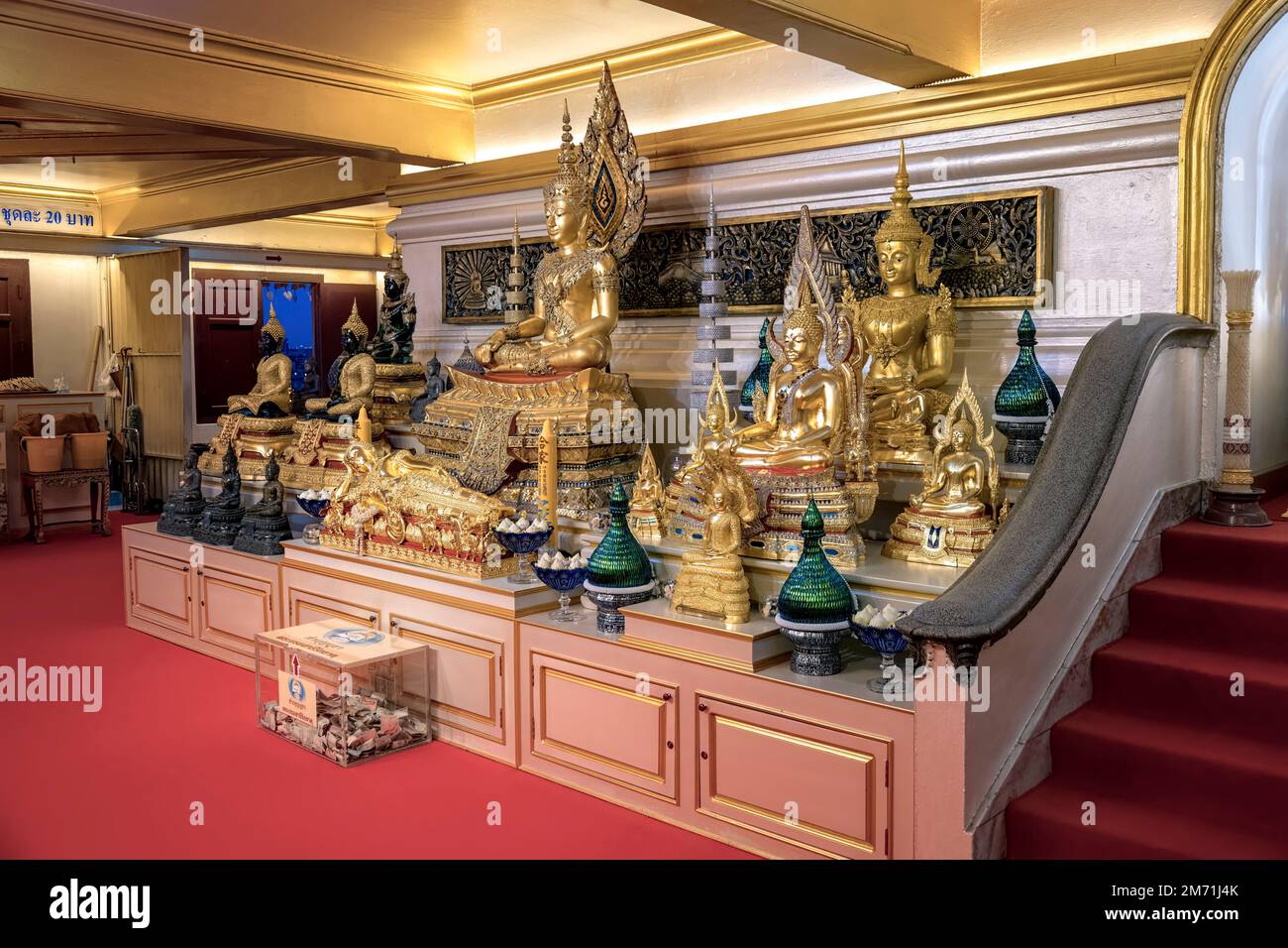 Bangkok, Thailand. 11th May, 2022. The Golden Mount Wat Saket temple ...