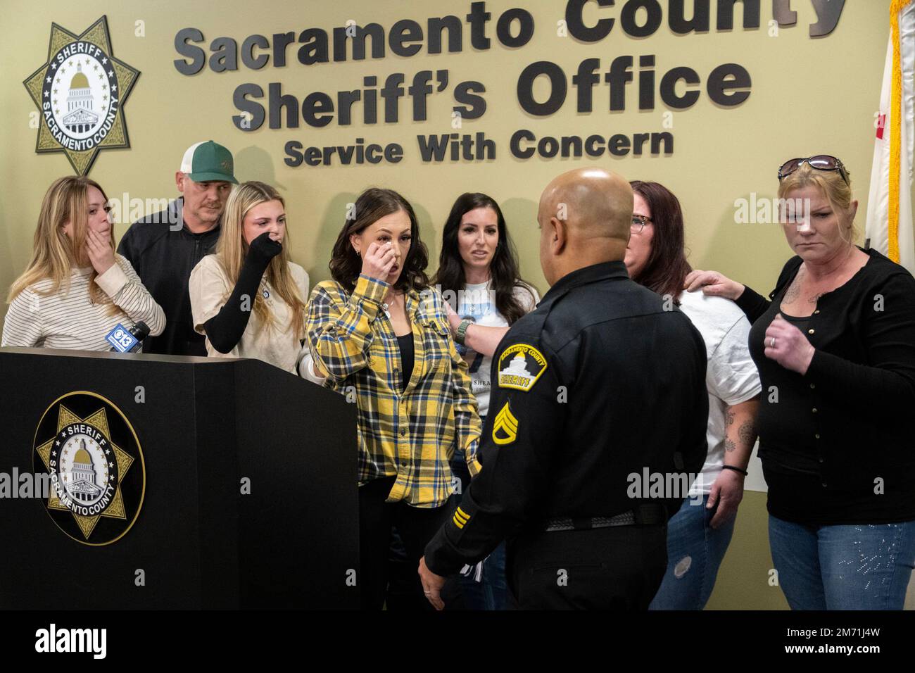 Sacramento, CA, USA. 6th Jan, 2023. Crystal Shearer, parent of Corey ...
