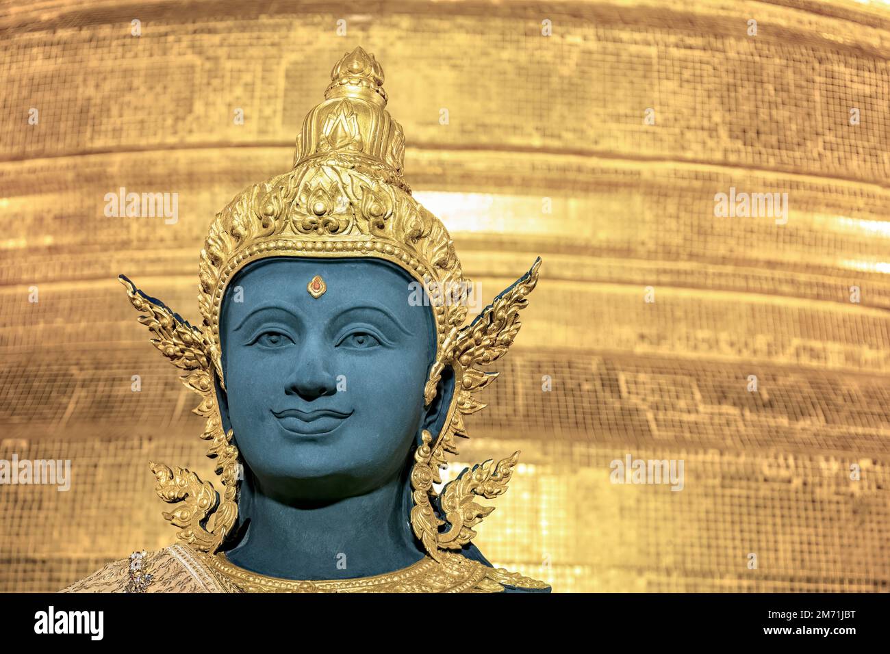 Bangkok, Thailand. 11th May, 2022. The Golden Mount Wat Saket temple ...