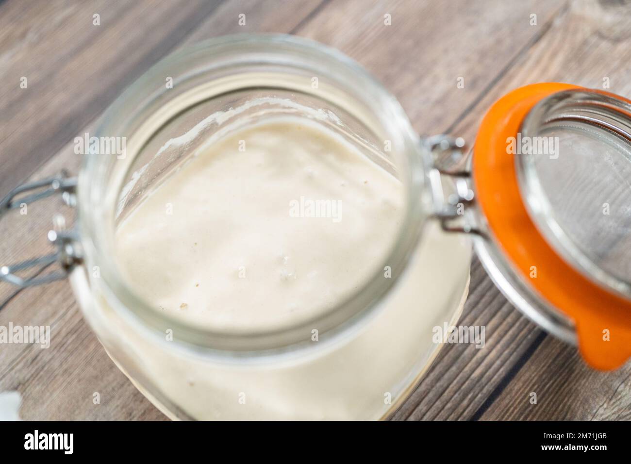 Sourdough bread starter container hi-res stock photography and images ...