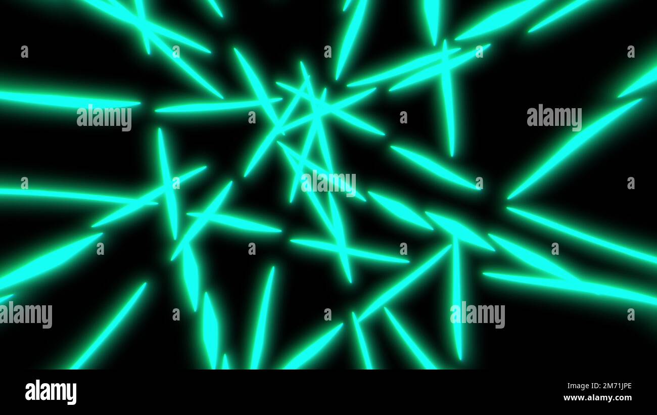 Neon glowing lines abstract futuristic background. Geometric neon glow ...