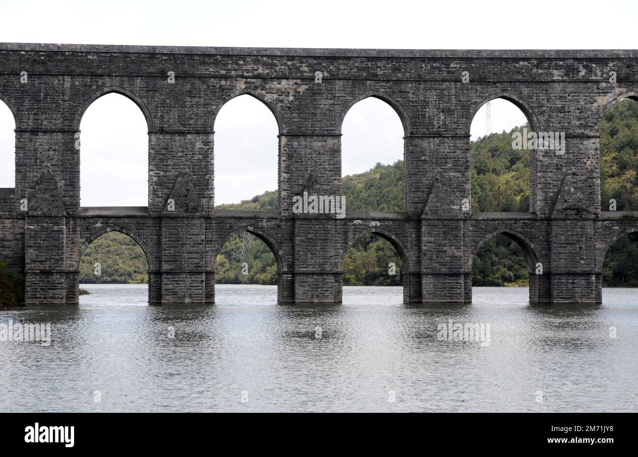 Located in Istanbul, Turkey, the Guzelce Aqueduct was built by Mimar ...