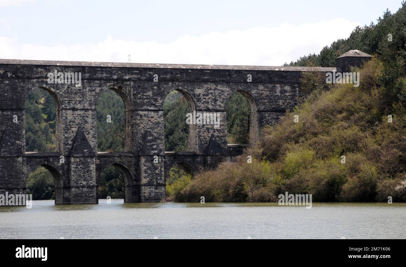 Located in Istanbul, Turkey, the Guzelce Aqueduct was built by Mimar ...