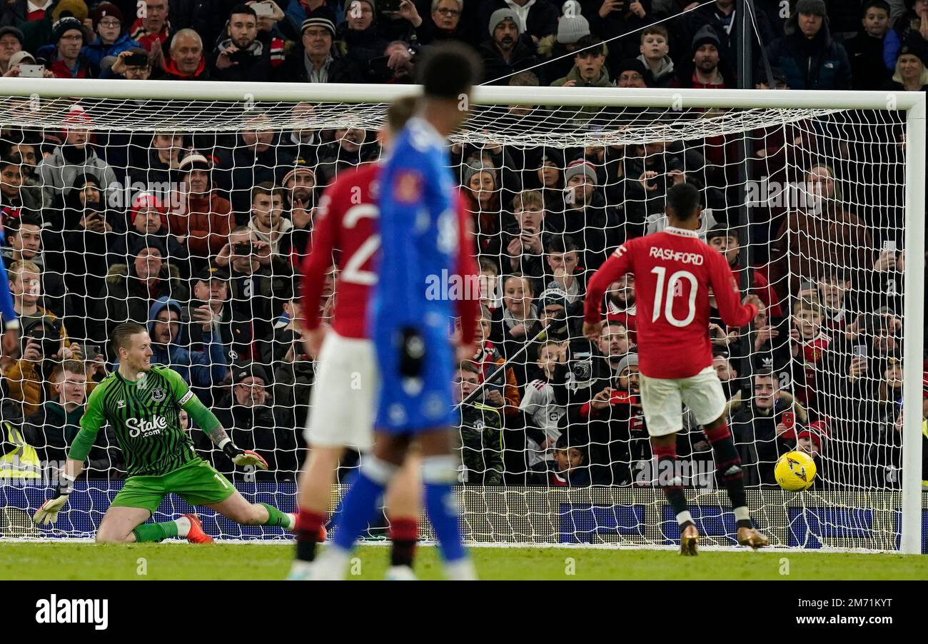 Manchester, England, 6th January 2023. Marcus Rashford of Manchester ...