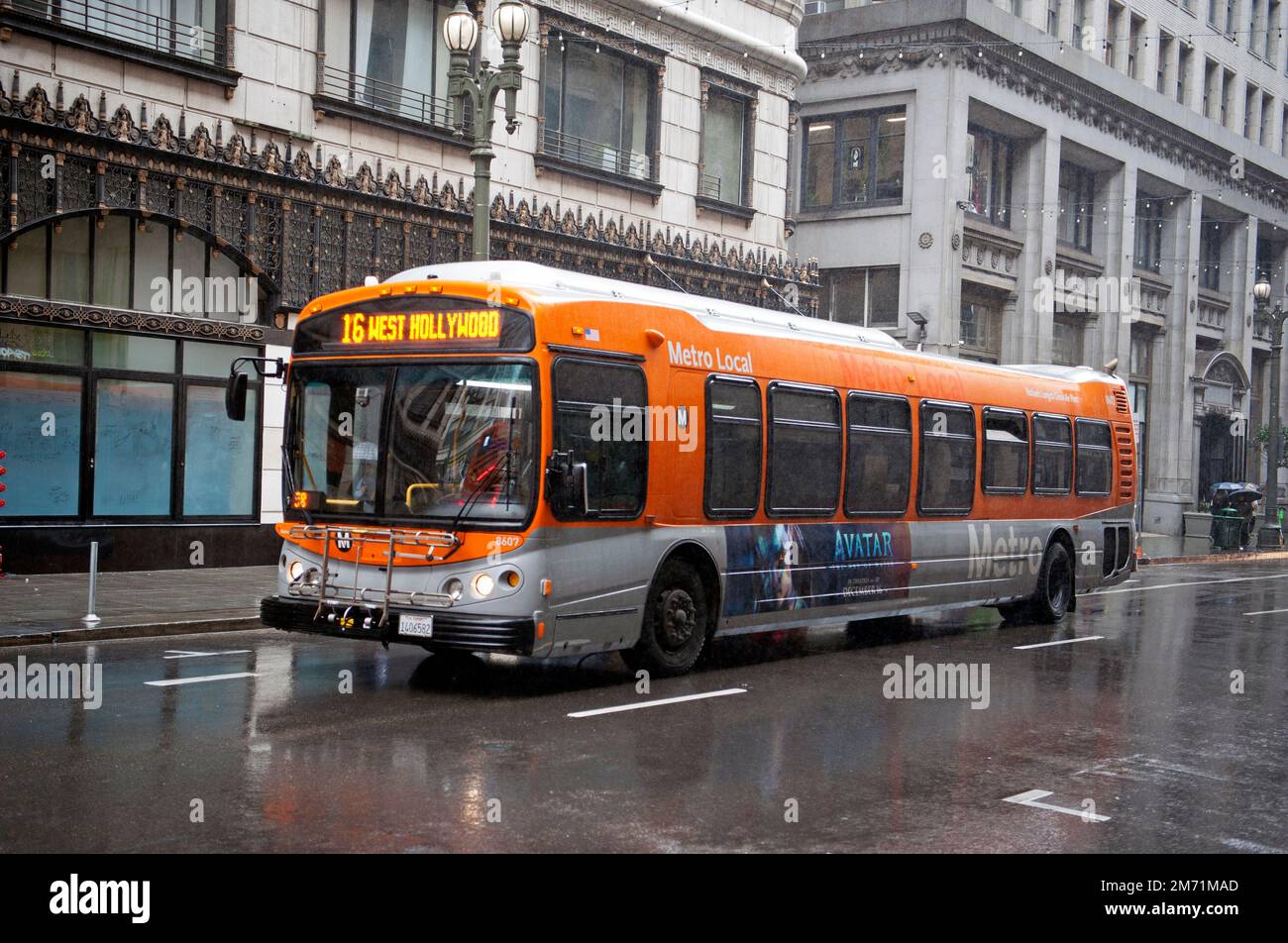 L.A. City Bus in downtown Los Angeles, CA Stock Photo - Alamy