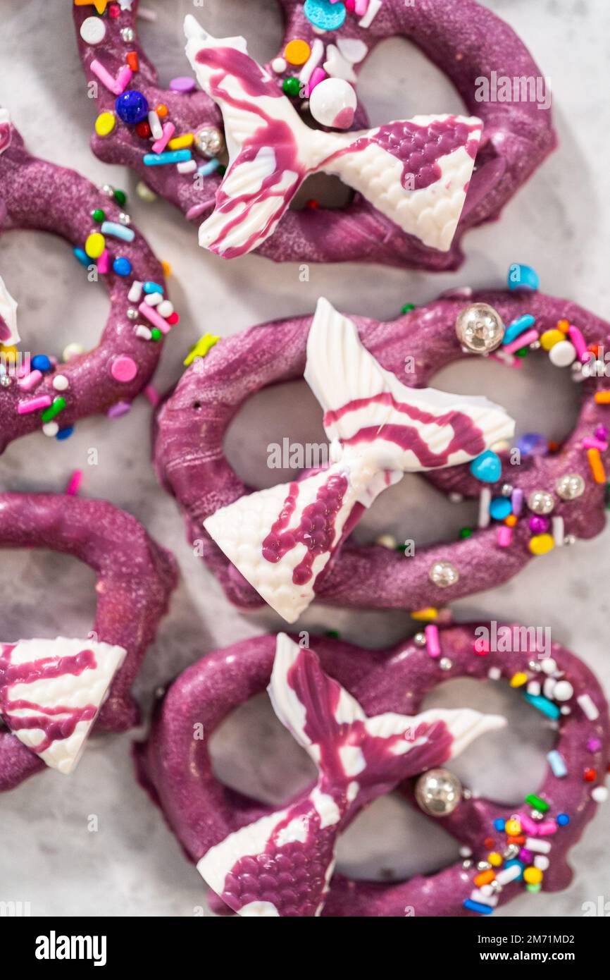 Mermaid pretzel twists Stock Photo - Alamy