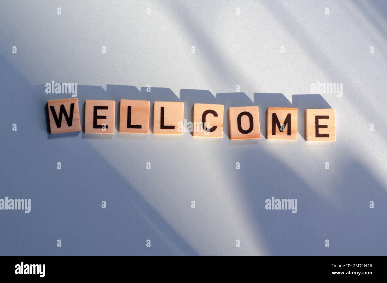Welcome greeting card for invitation, express hospitality, greet, show ...