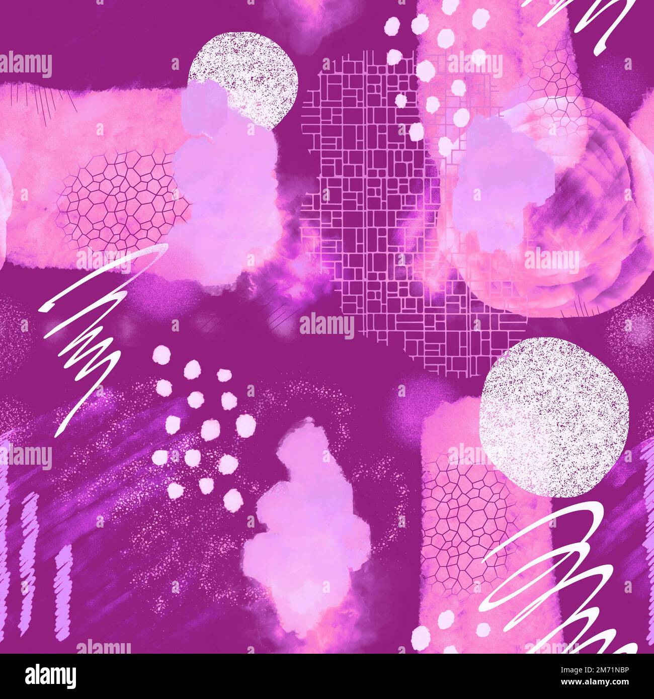 Abstract watercolor seamless paint spots pattern for wrapping paper and ...