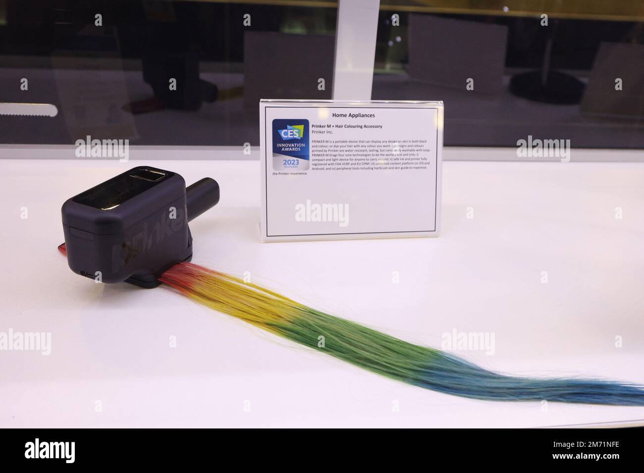 Las Vegas, United States. 06th Jan, 2023. A view of the PRINKER M Hair ...