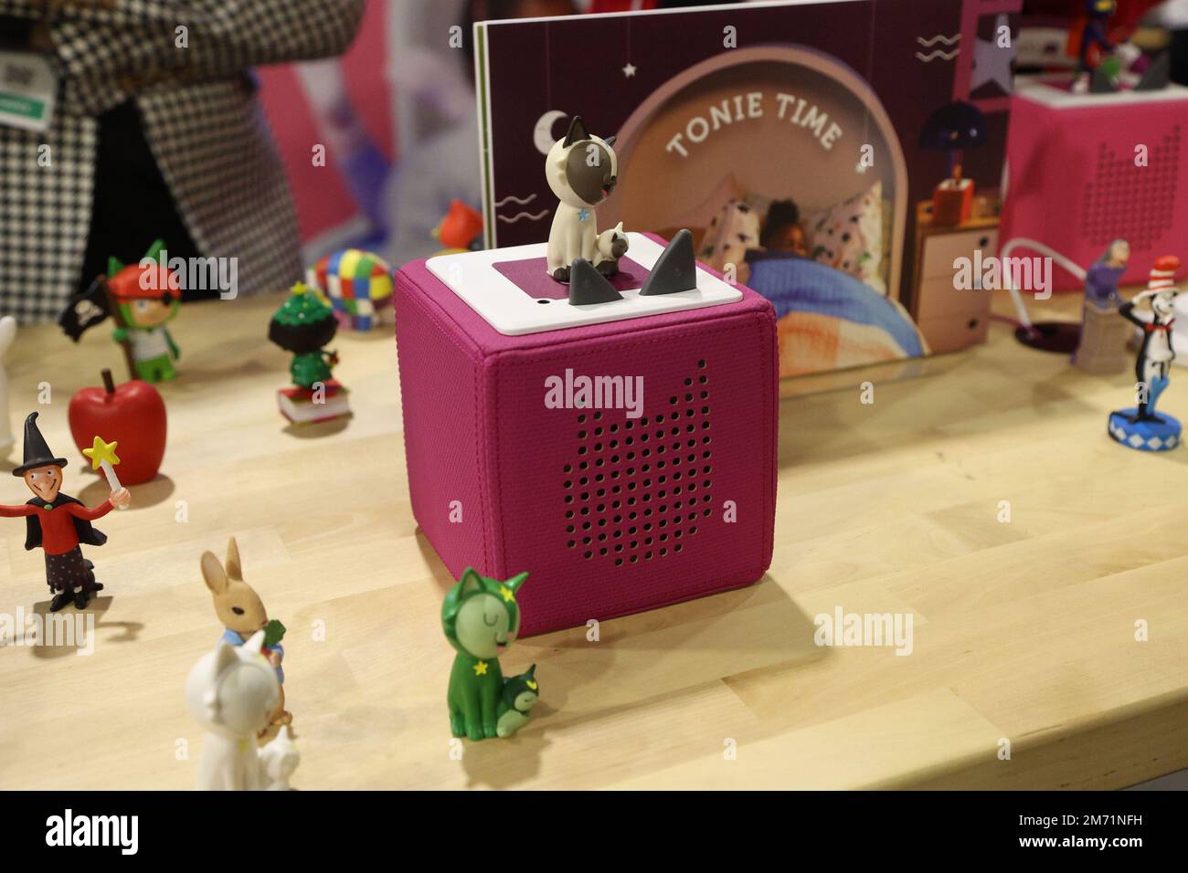 Las Vegas, United States. 06th Jan, 2023. A view of the Toniebox, a ...