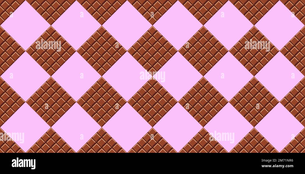 Pattern of chocolate bars against. Chocolate bar seamless pattern ...