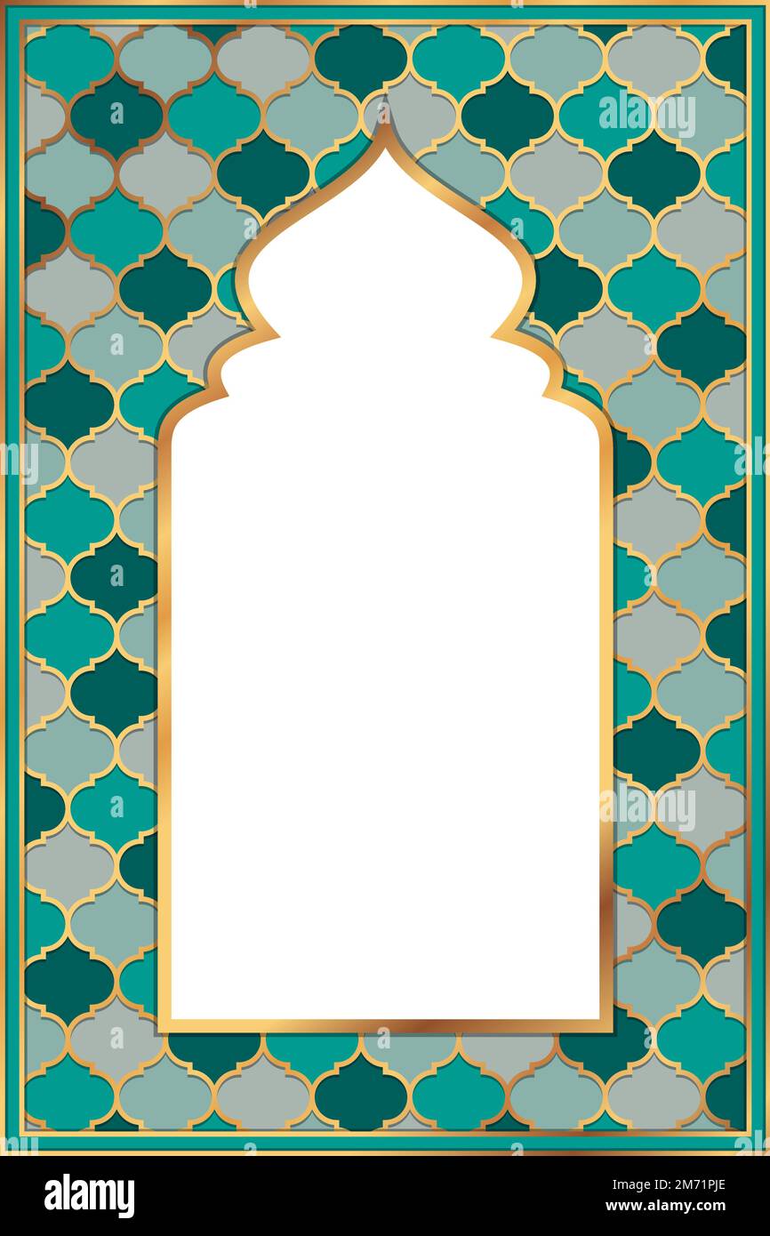 Golden Temple arch Traditional or vintage design for frame and border ...