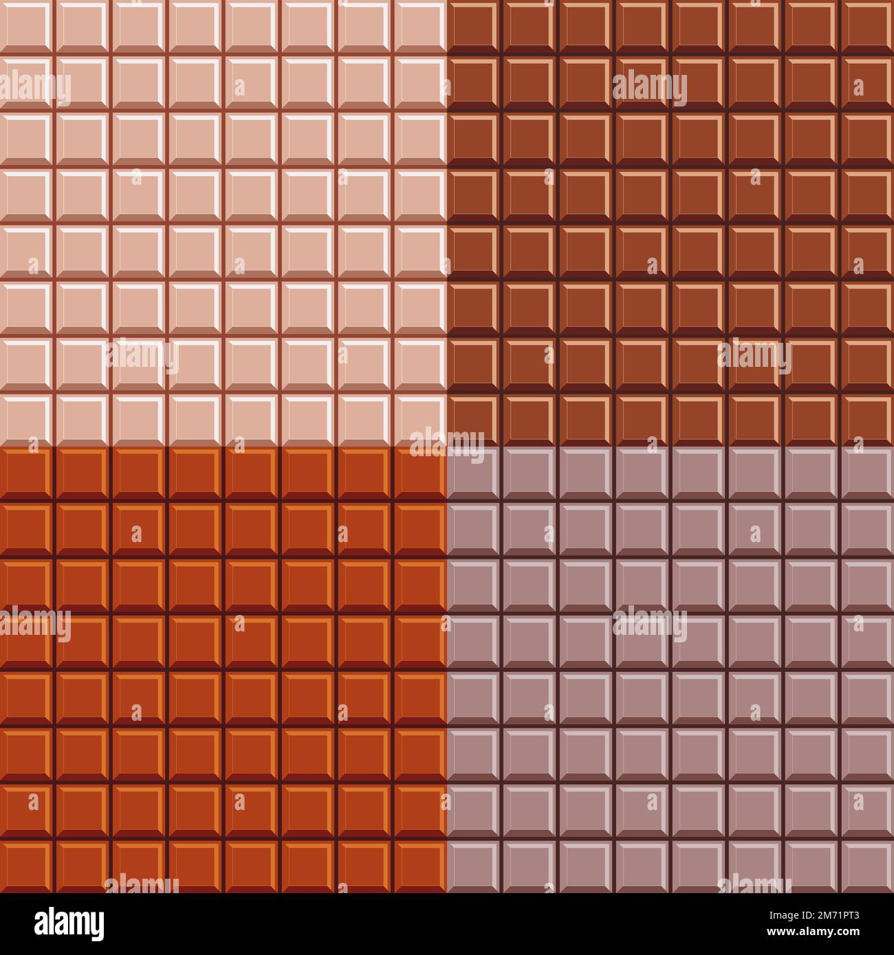 Chocolate seamless patterns. Chocolate bar seamless pattern. Chocolate ...