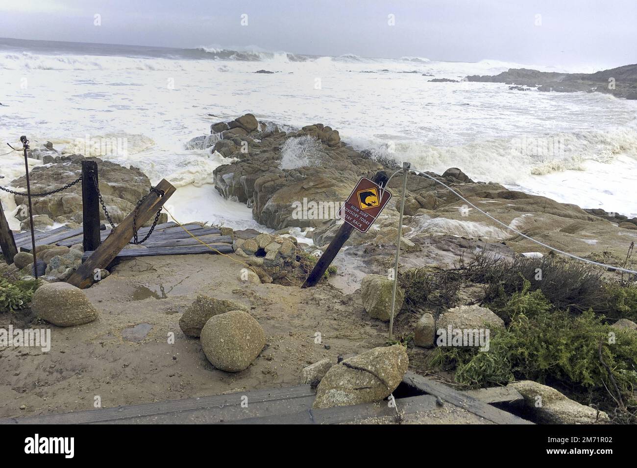 Pacific Grove, California, USA. 5th Jan, 2023. Bomb Cyclone as it ...