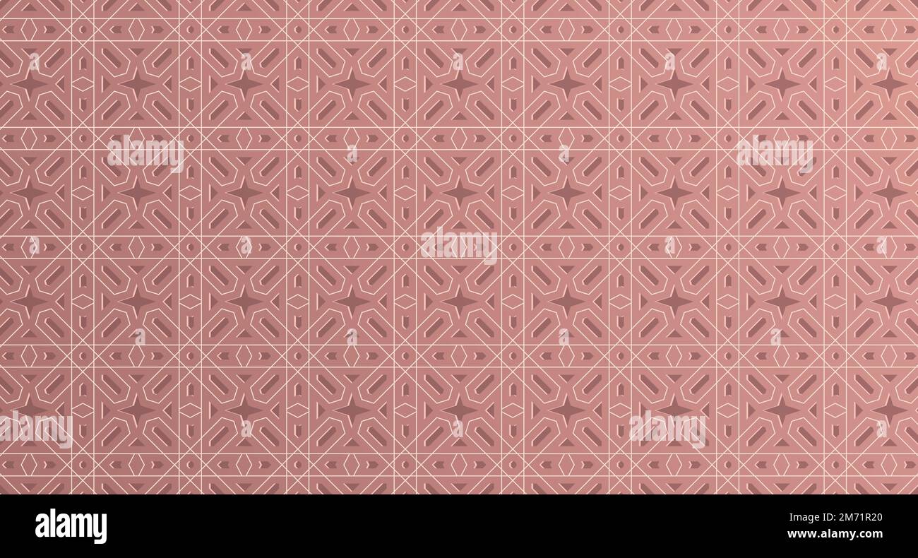 Arabic pattern background. Islamic ornament vector. Geometric 3d shape ...